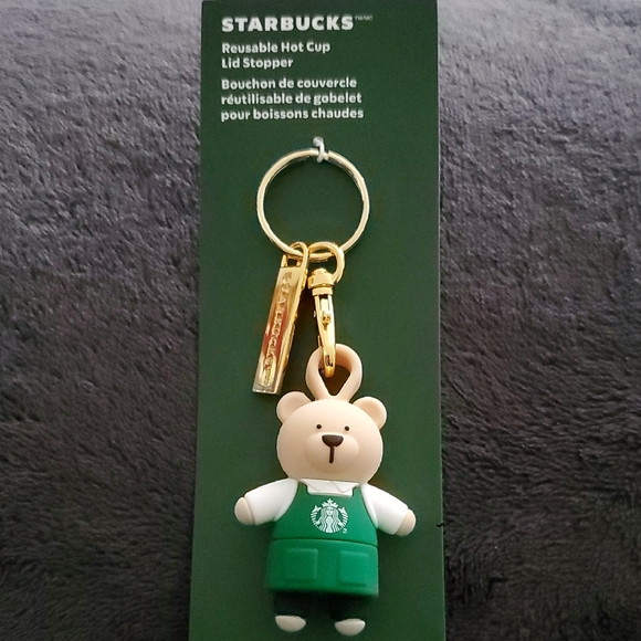 Starbucks | Accessories | Starbucks Bear Keychain Wtoper Stopper | Poshmark